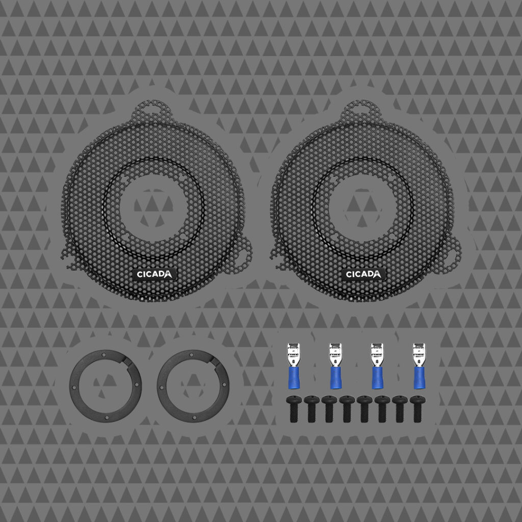 Buy H-D®2014-2023 Street Glide Grills w/ Tweeter Cutout - Cicada Audio